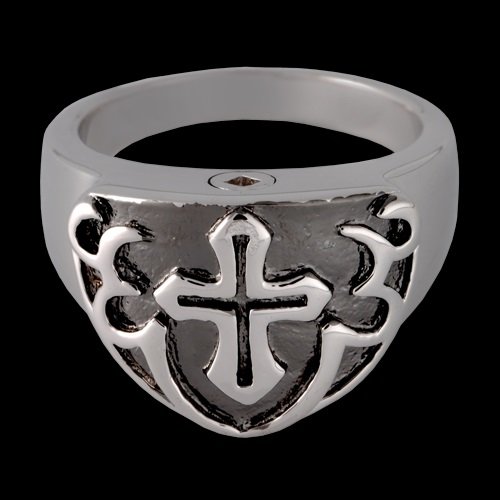 Black Shield Cremation Ring